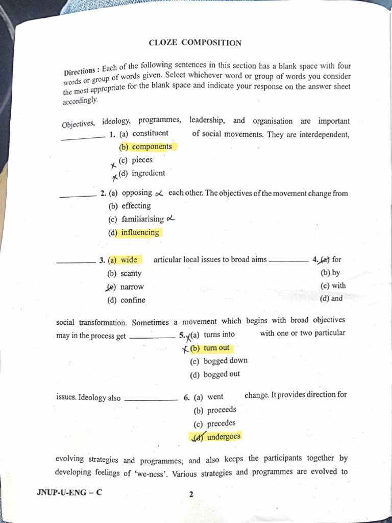 Answer Key CDS 2023 11 | PDF