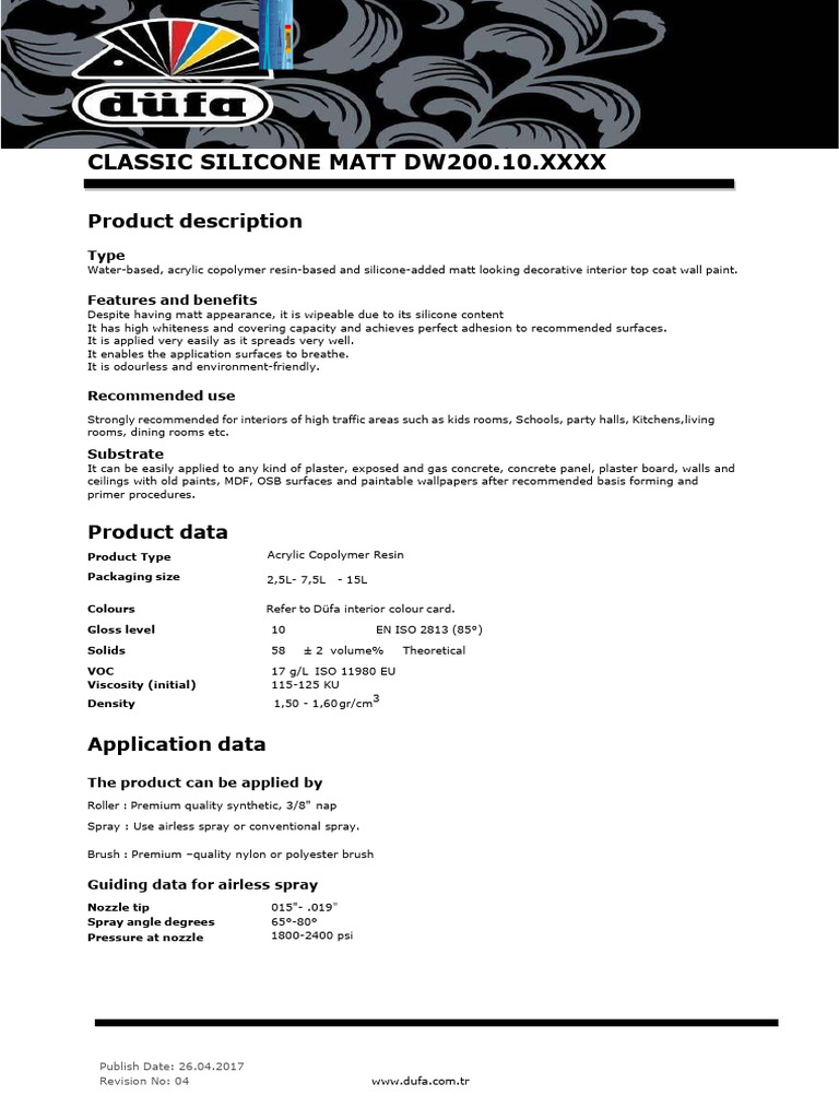 Classic Silicone Matt Interior | PDF