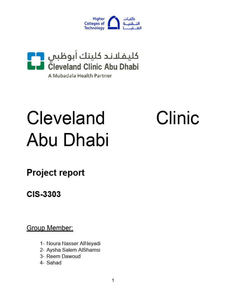 Cleveland Clinic - System Project | PDF