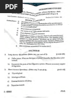 Functional Status Questionnaire | PDF