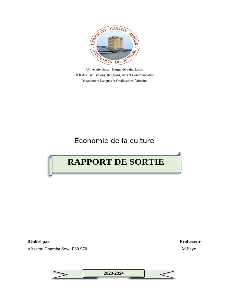 Rapport | PDF