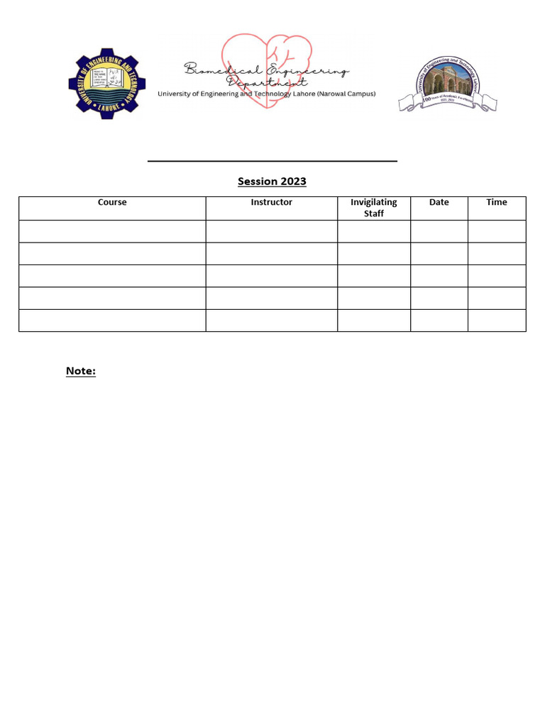 Final Spring 2024 - Date Sheet Finalized | PDF