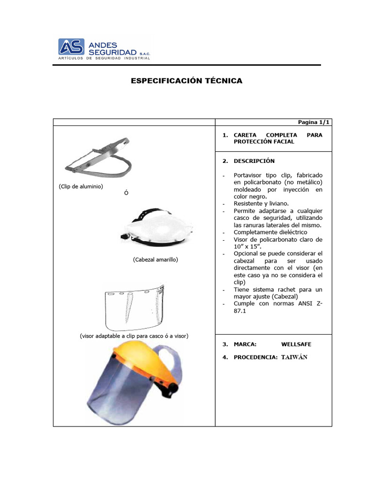 Careta de Esmerilar | PDF
