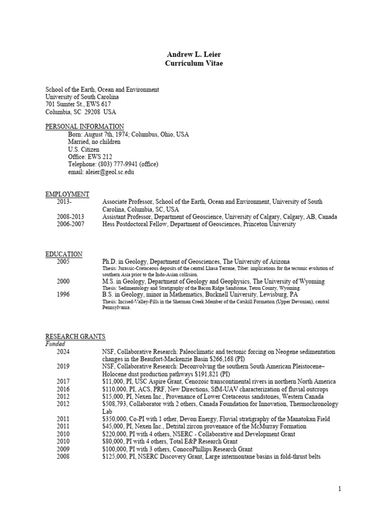 Leier Andrew CV | PDF