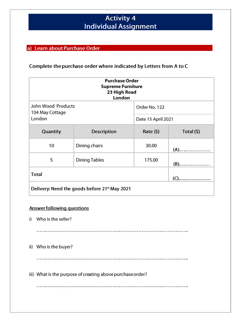 Activity 4 - Business Documents | PDF