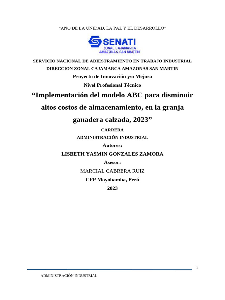 Proyecto 006 - Senati | PDF