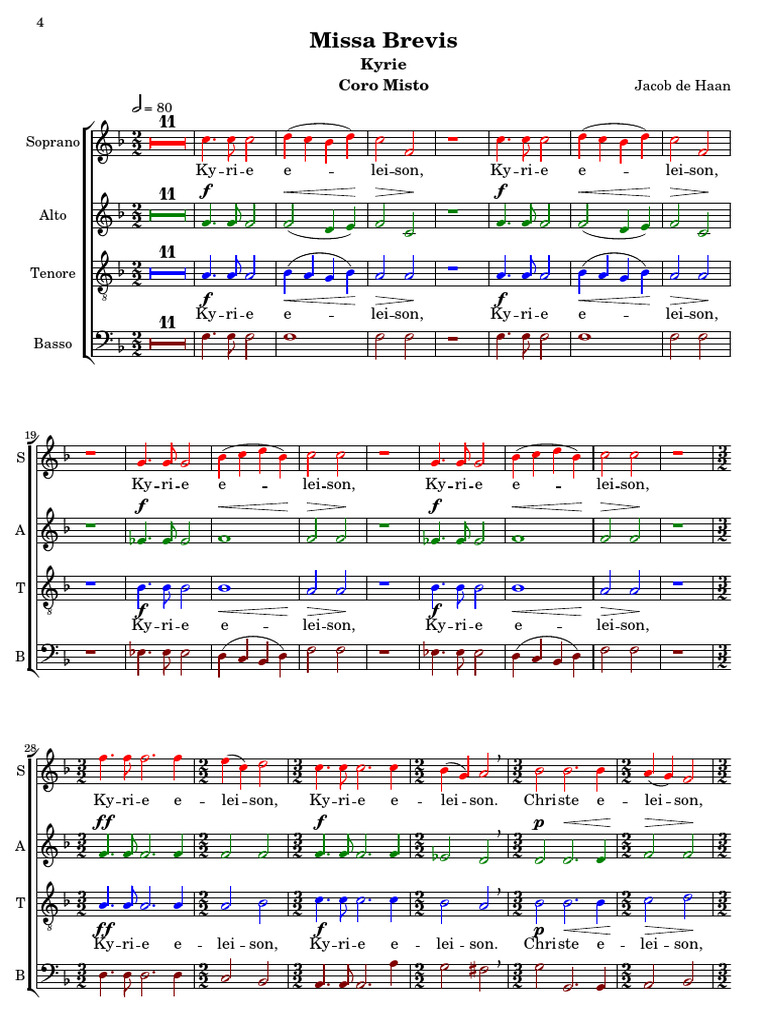 Jacob Haan Missa Brevis-Final | PDF