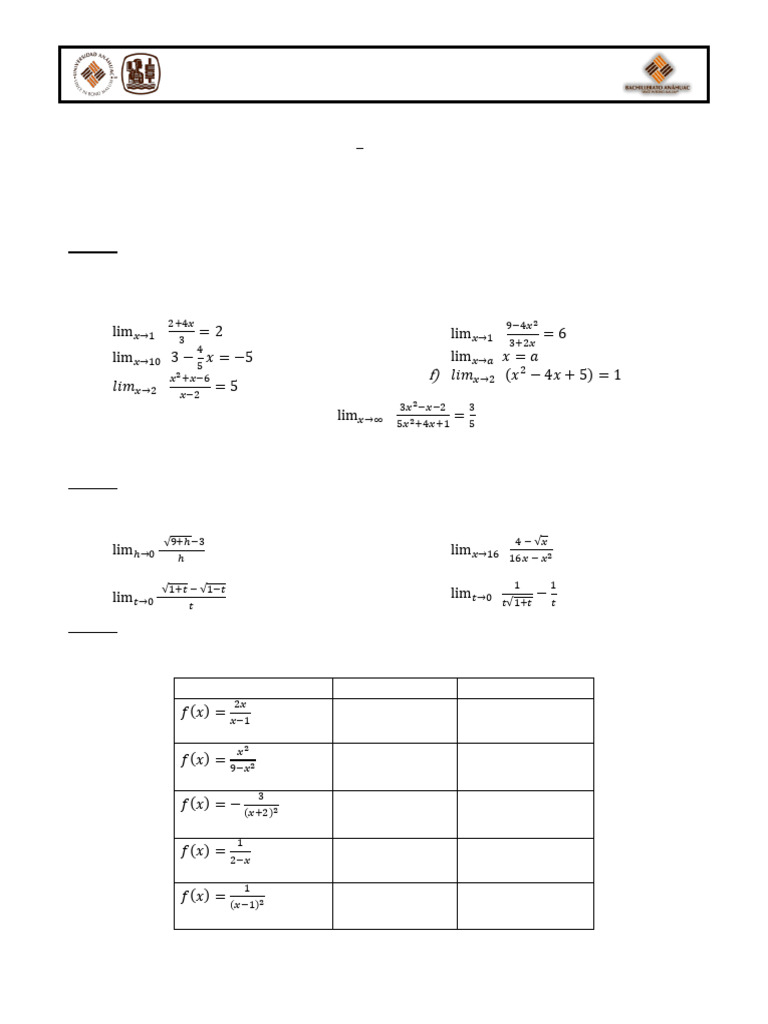 Problemario 1er Parcial | PDF