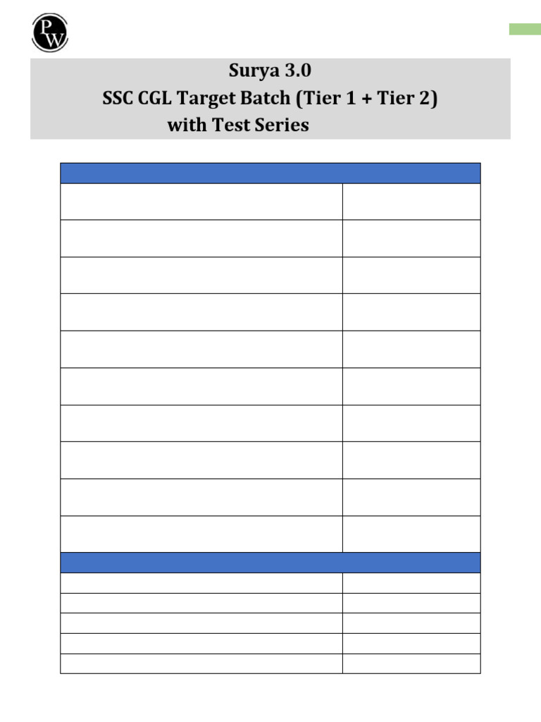 Test Planner - PDF Only | PDF