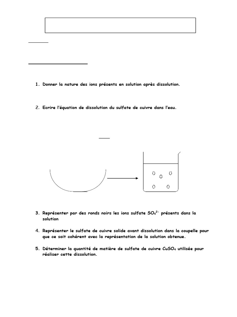 TP Prép Solution Ionique Par Dissolution | PDF