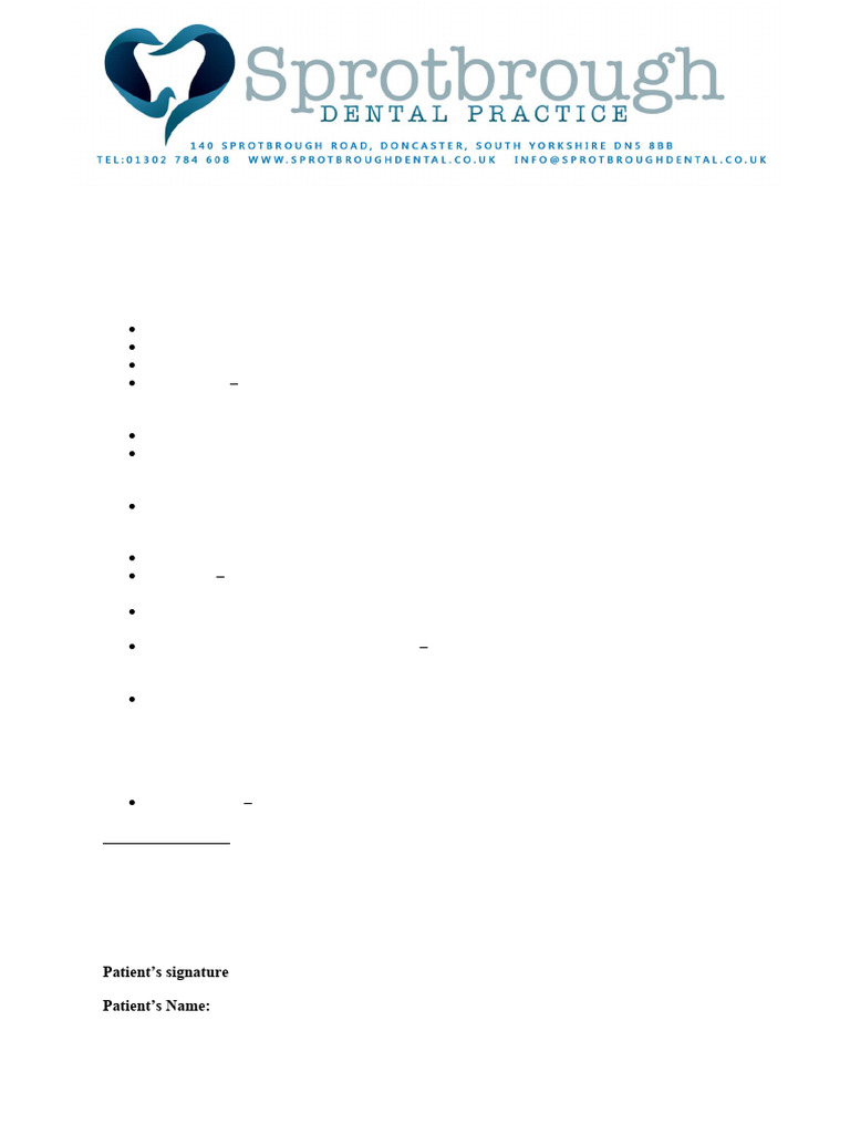Extraction Consent Form | PDF