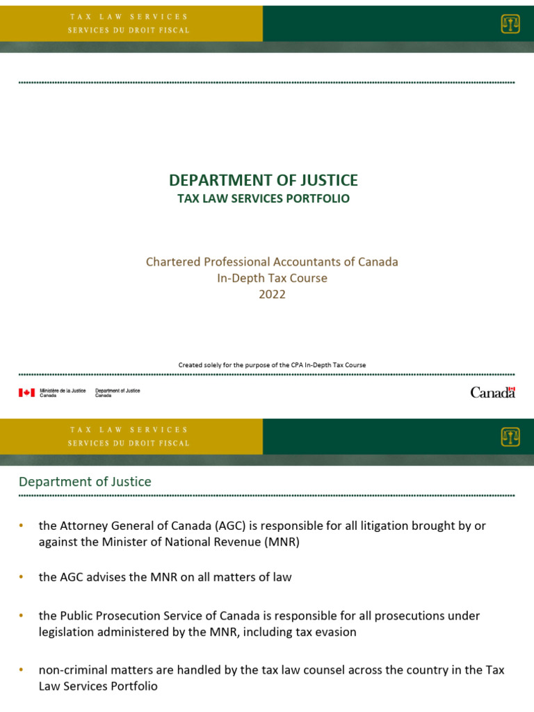 Department of Justice Presentation | PDF
