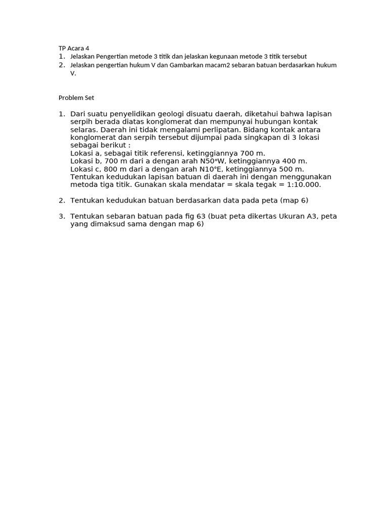 TP Dan Problem Set Acara 4 | PDF