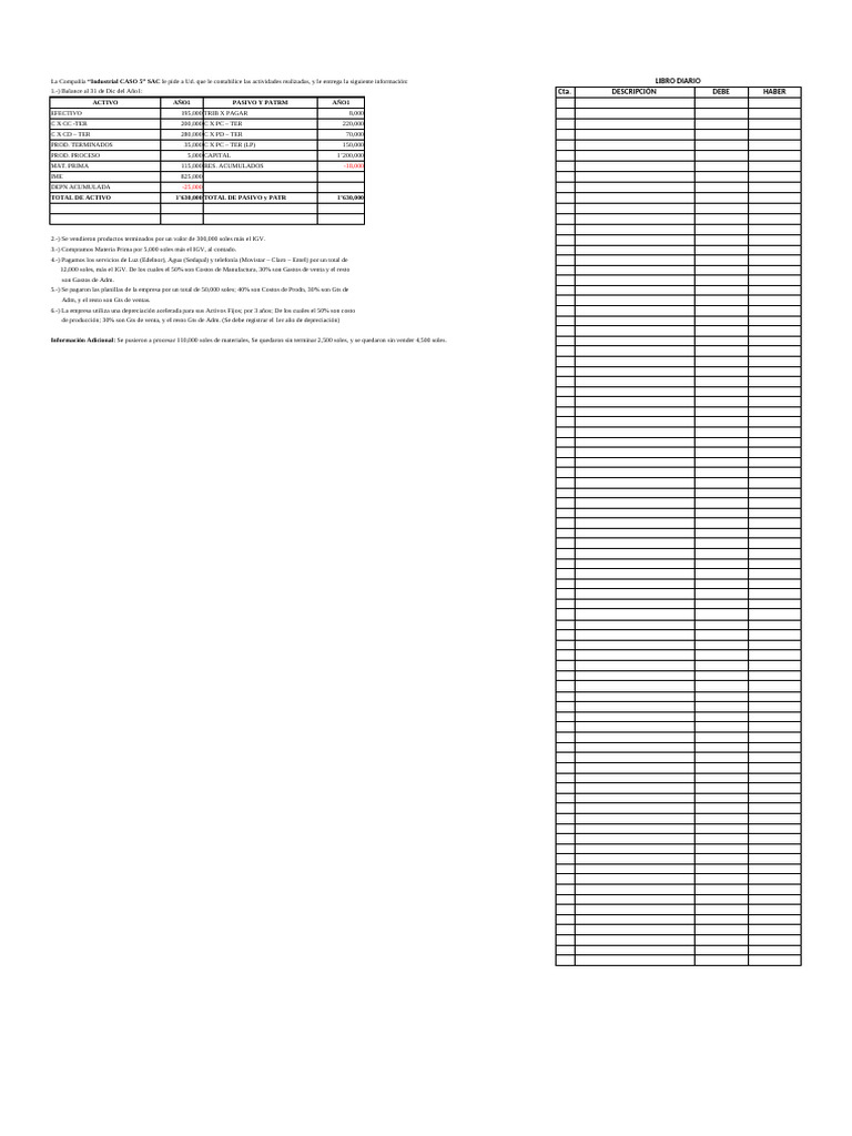 Simulacion Examen Final Emp Industrial 20952 (Mañana) | PDF