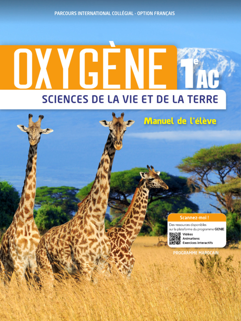 Oxygene Manuel de l'Éleve 1ac Svt-1 | PDF