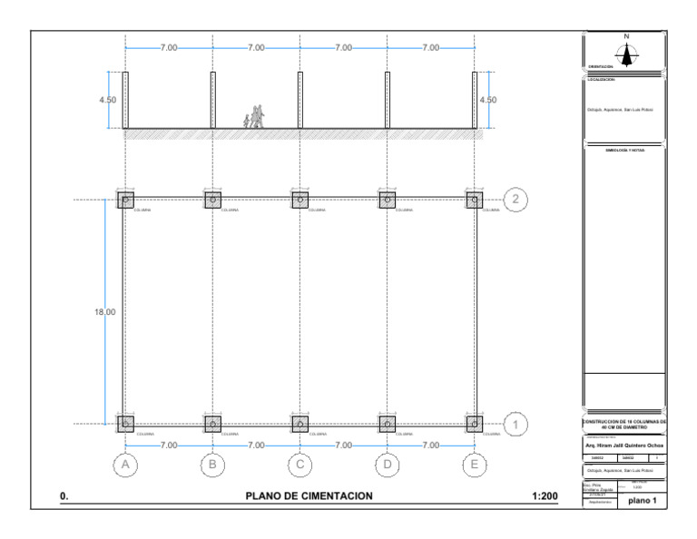 Plano de Estructura de Galera Metalica | PDF