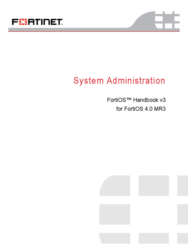 Fortigate System Admin 40 Mr3 | PDF | I Pv6 | Virtual Private Network