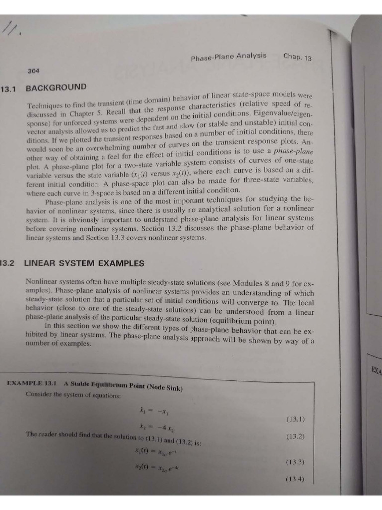 Phase Plane Analysis | PDF