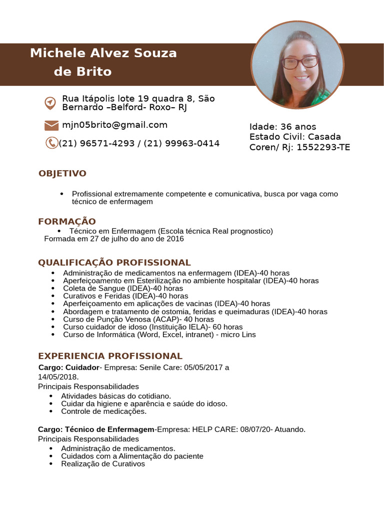 Curriculo - Michele | PDF