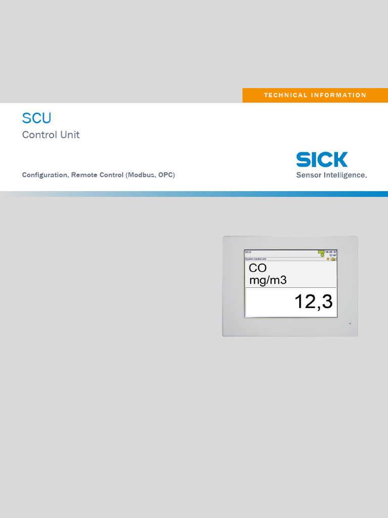 Technical Information SCU Control Unit | PDF | Parameter (Computer ...