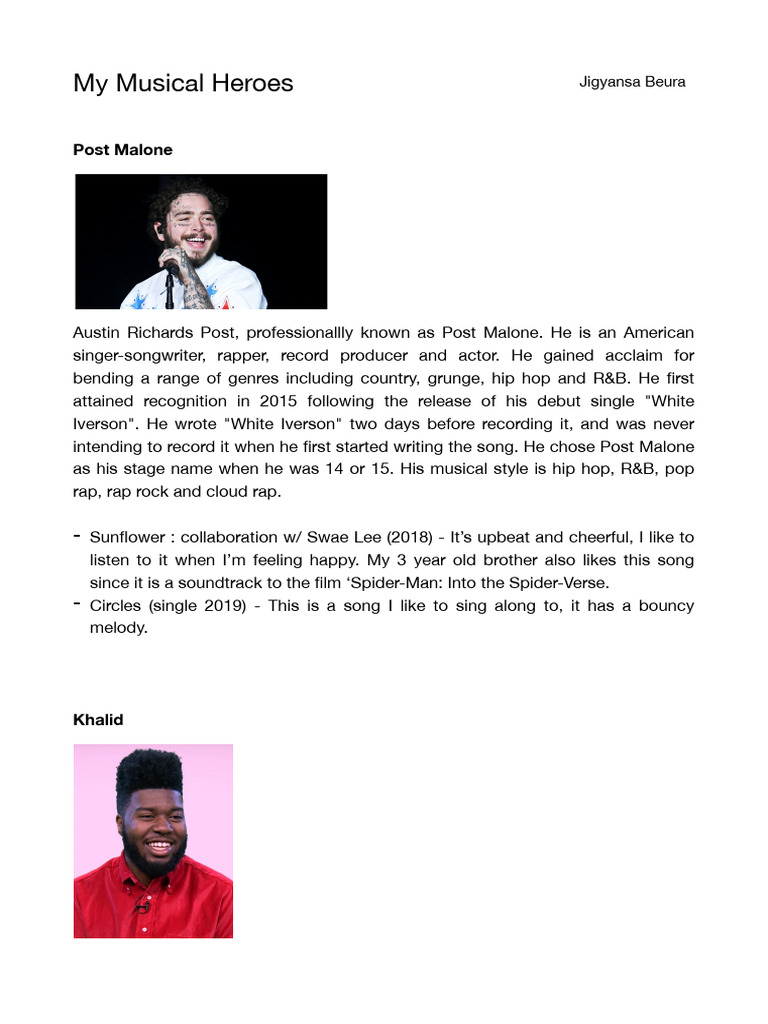 Musical Heroes | PDF