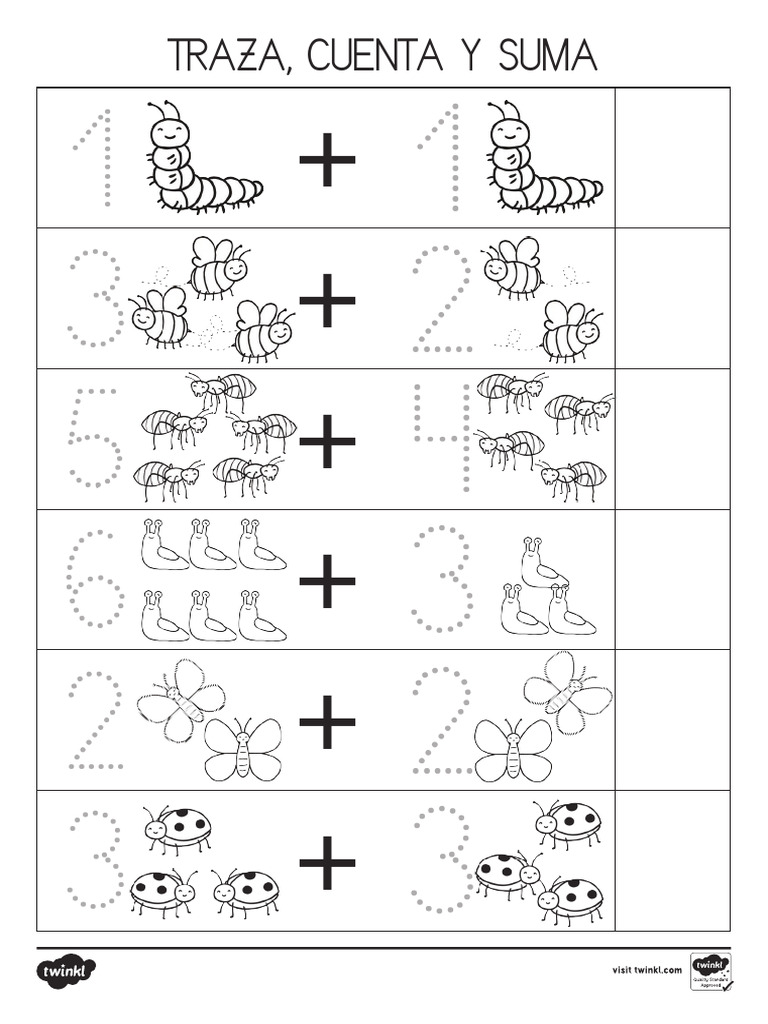 Sumas Hasta 10 Facil | PDF