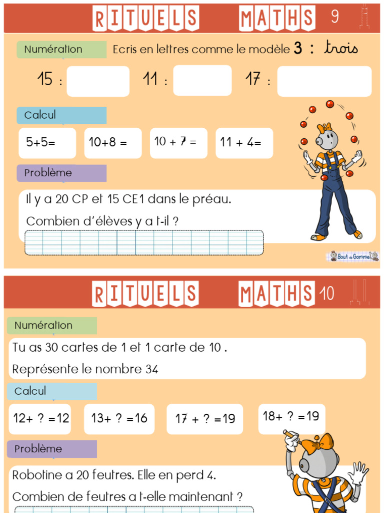 Rituels Maths Semaine3 BDG Compressed | PDF