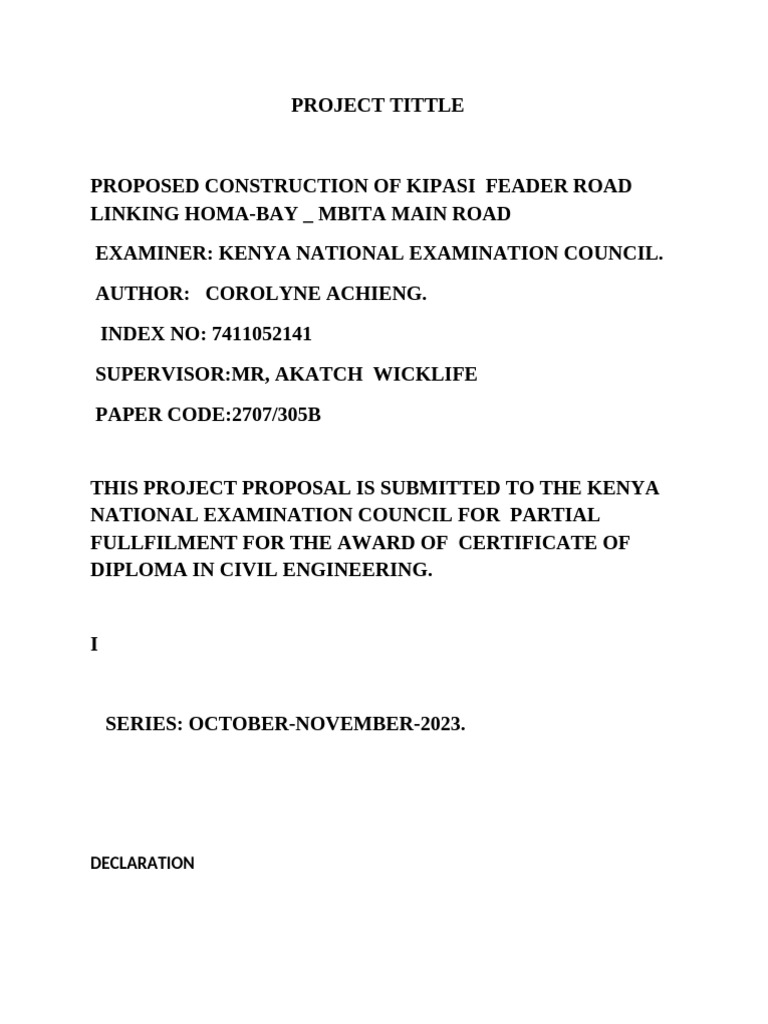 Project Tittle | PDF