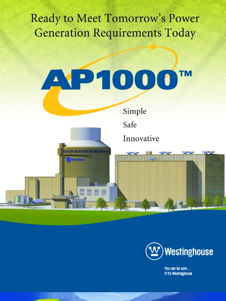 AP1000 Brochure | Nuclear Power | Nuclear Reactor