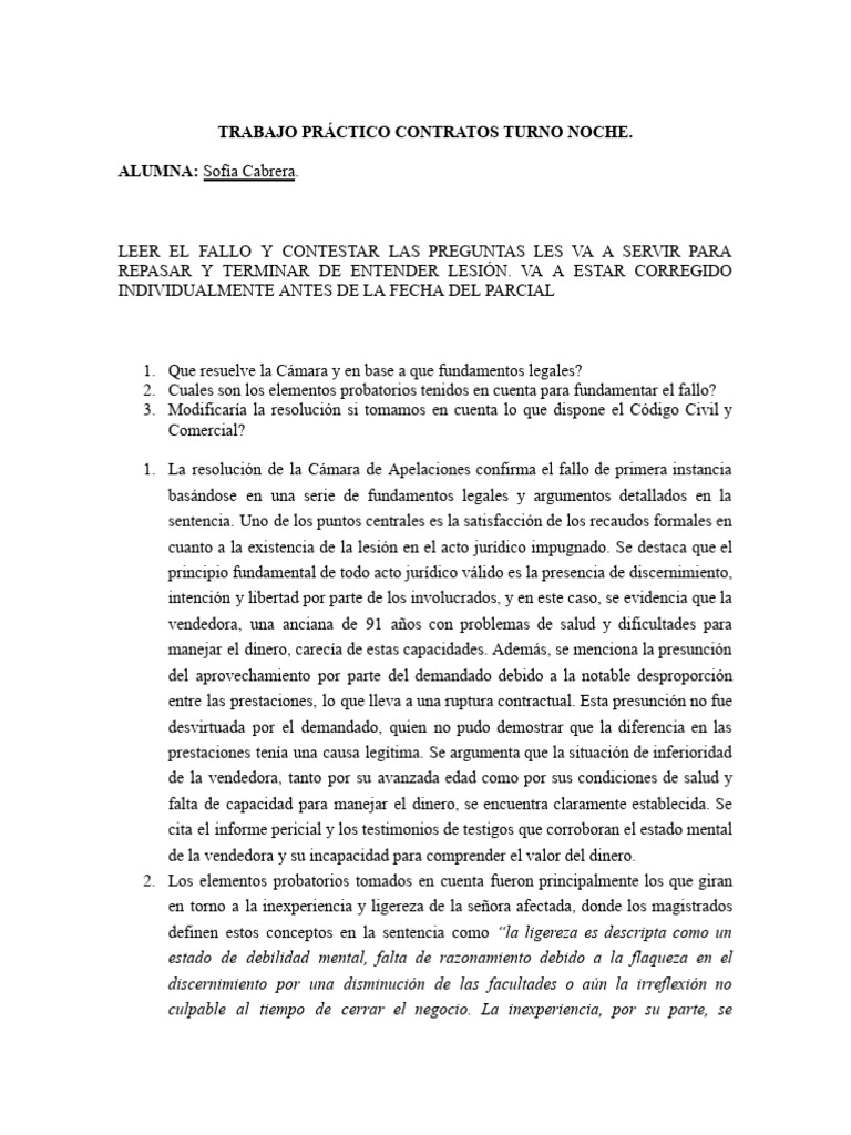 TP Fallo Lesion 2024 UB | PDF