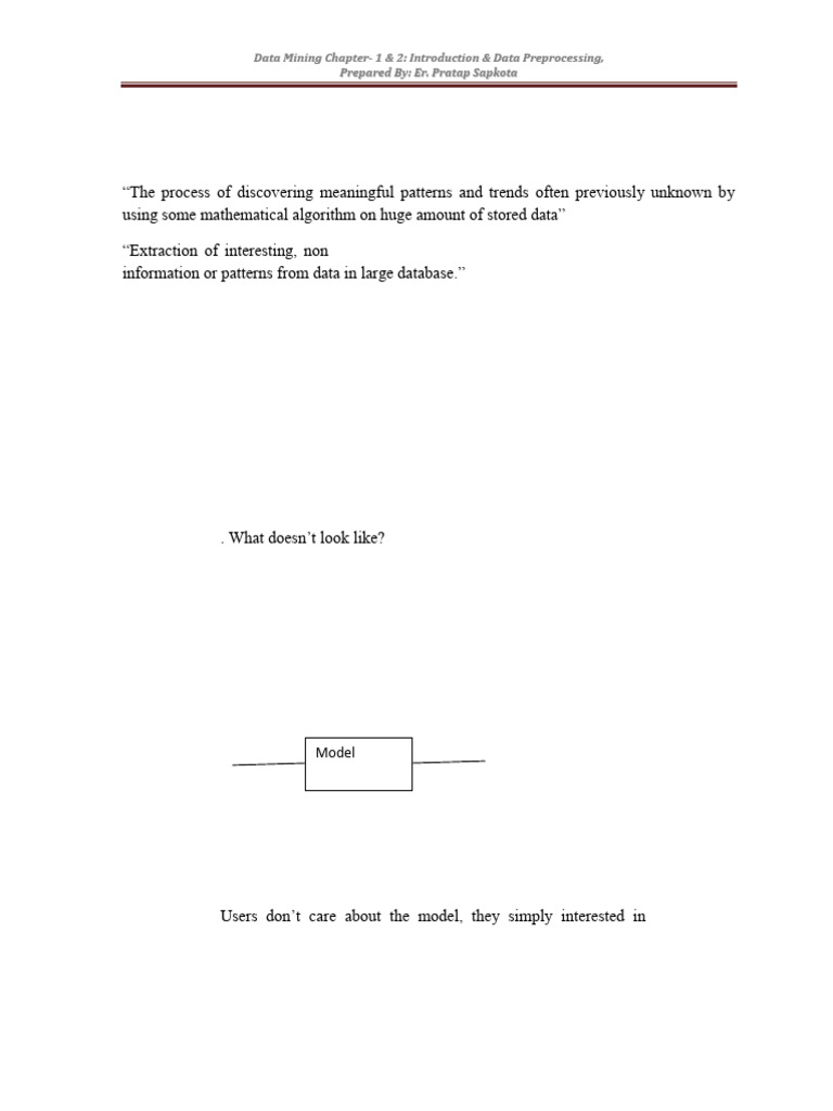 Chapter1 Introduction To Data Mining | PDF