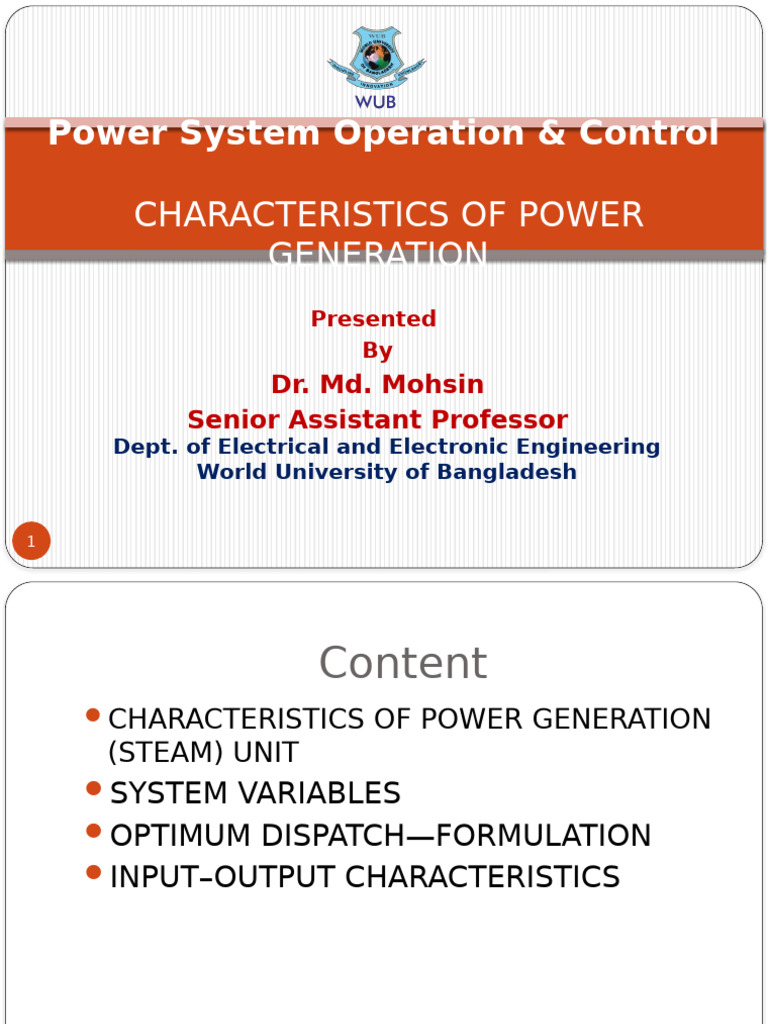 Power system 1 Week 2 | PDF