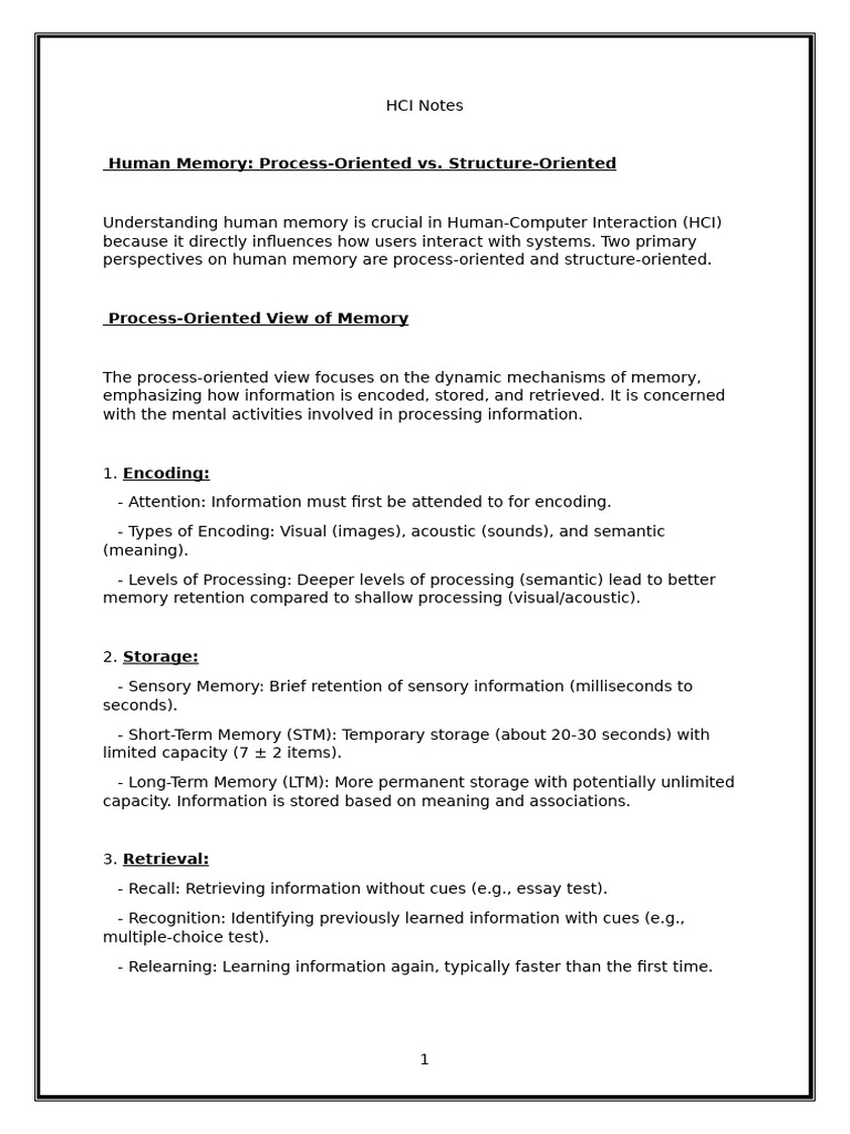 HCI Notes Exam | PDF