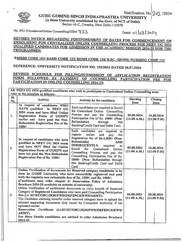 Ipu Registration Date Extended | PDF