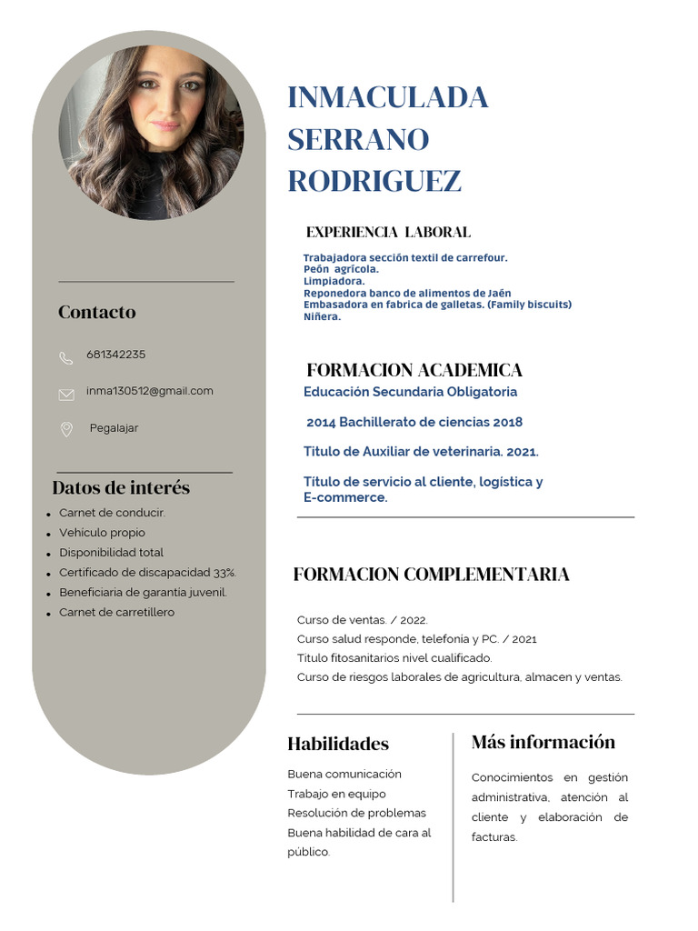 Inmaculada Serrano CV PDF | PDF