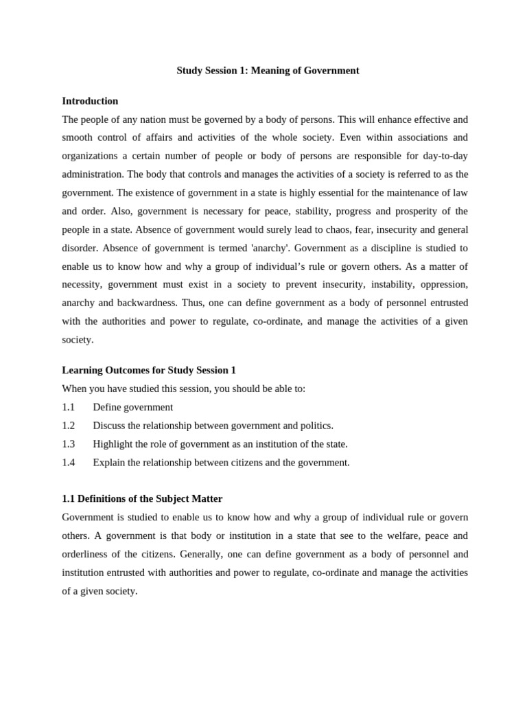 Study Session 1 Pdf