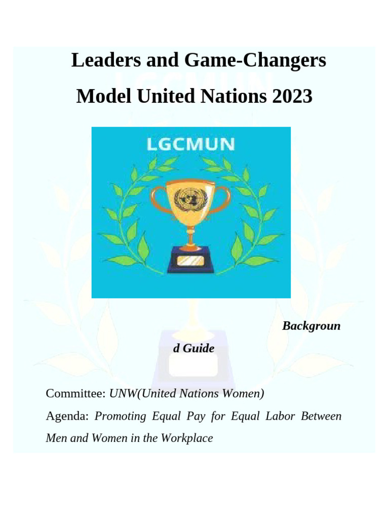 UN Women Background Guide-LGCMUN | PDF