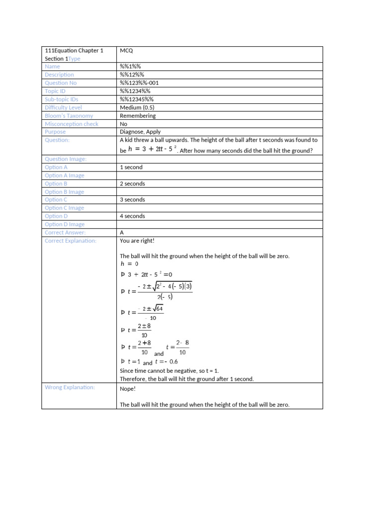 Understand How To Solve Quadratic Equations With Two or More Variables To Solve Real-World ...