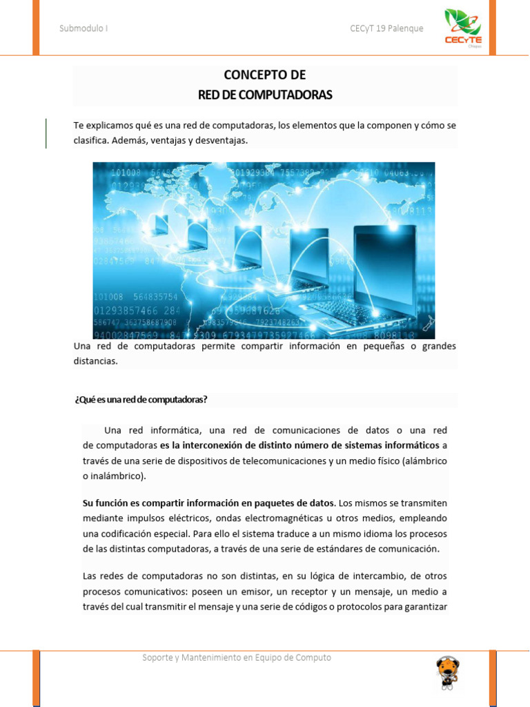 LECTURA 1 CONCEPTOS BASICOS DE REDES | PDF