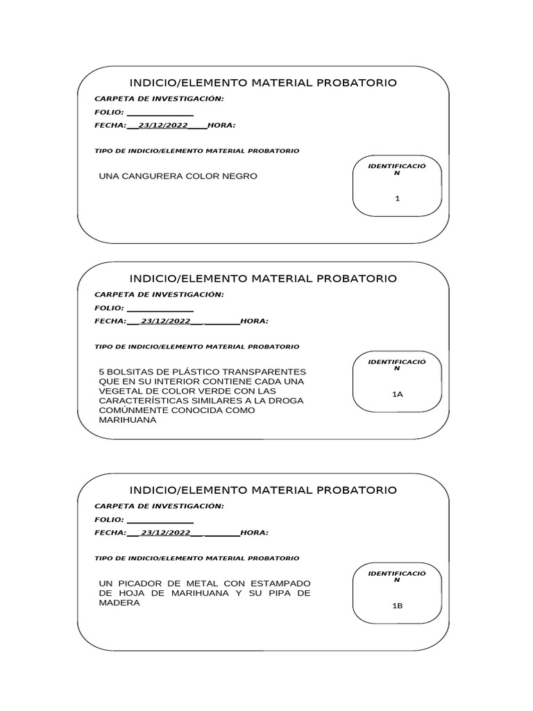 Blanco Etiquetas Indicios 11 | PDF | Finanzas y dinero | Derecho