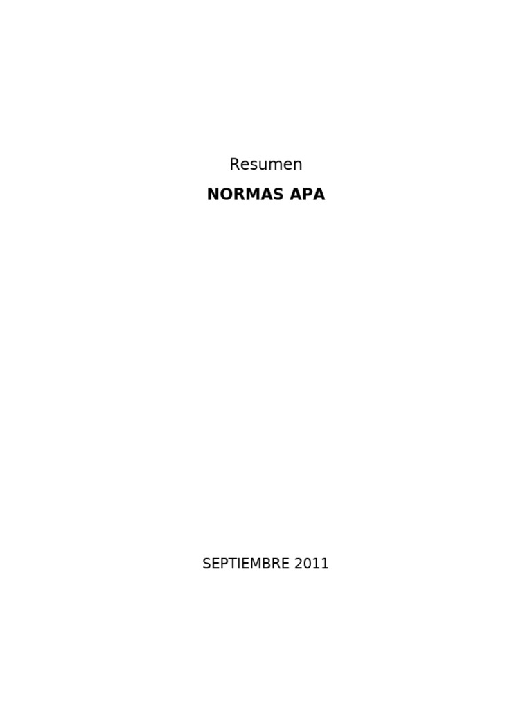 Normas APA | PDF