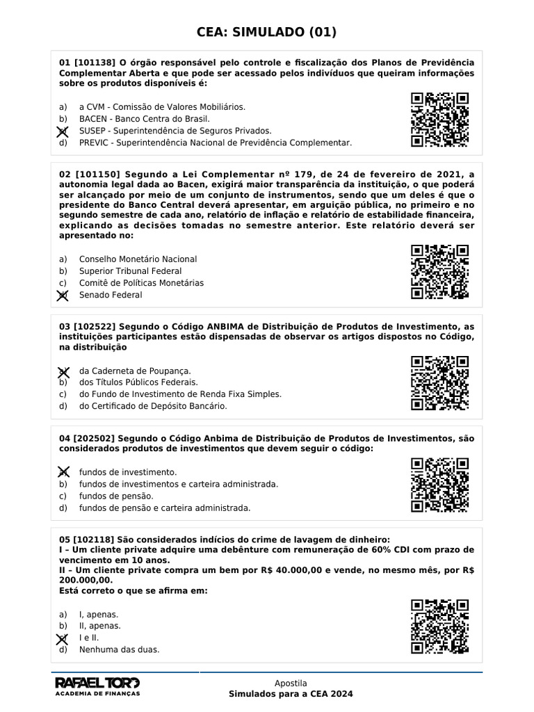 Simulado 1 Editado | PDF