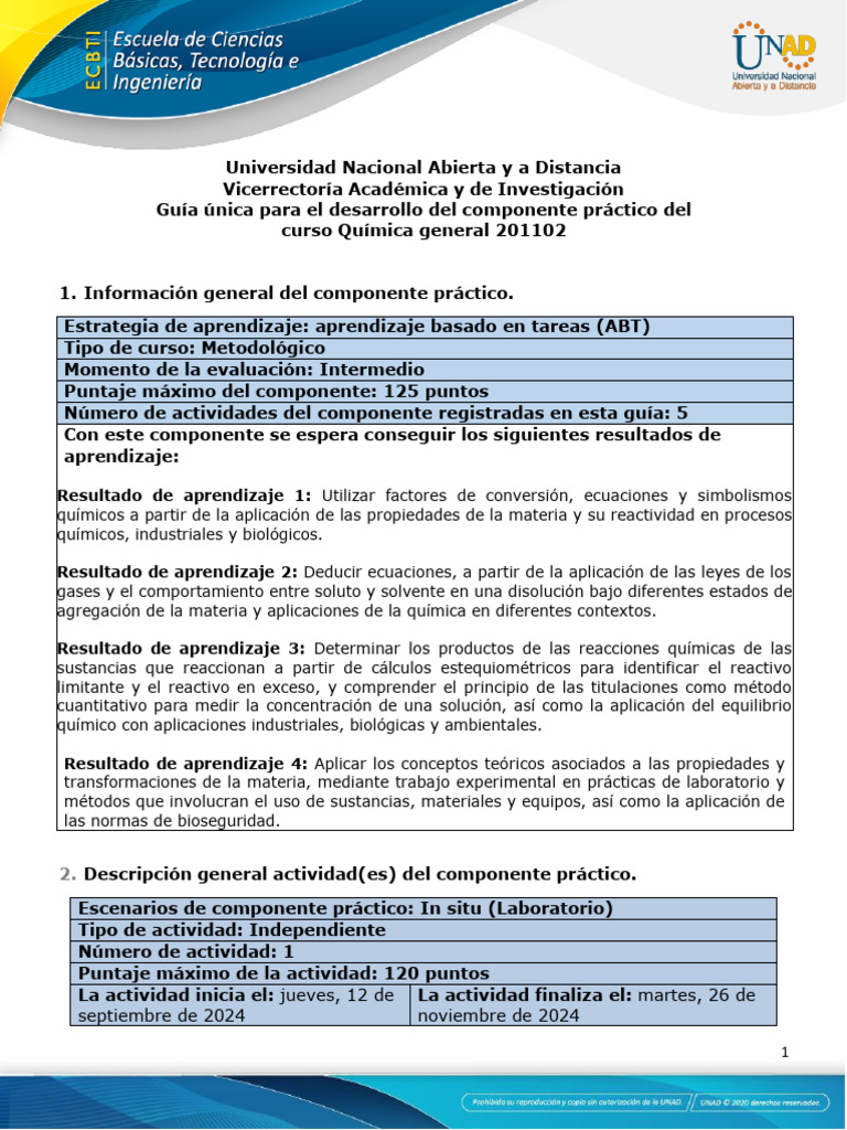 Guía para El Desarrollo Del Componente Práctico y Rúbrica de Evaluación ...