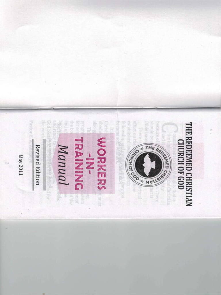 RCCG - Workers in Training Manual | PDF