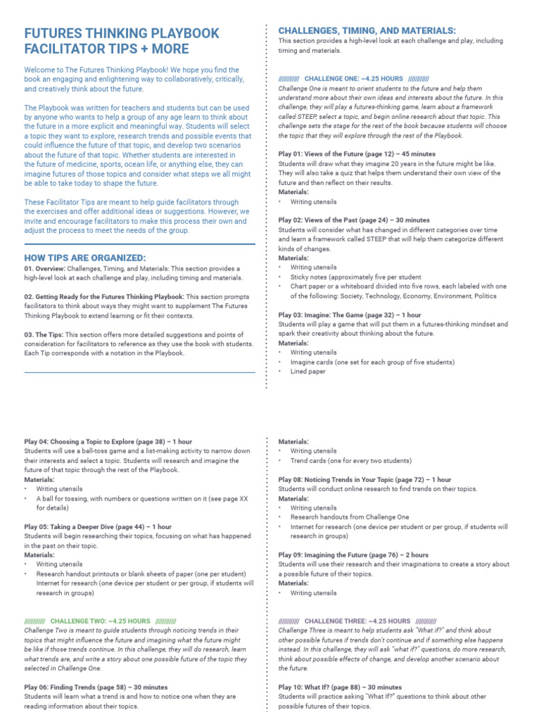 Facilitator Tips | PDF