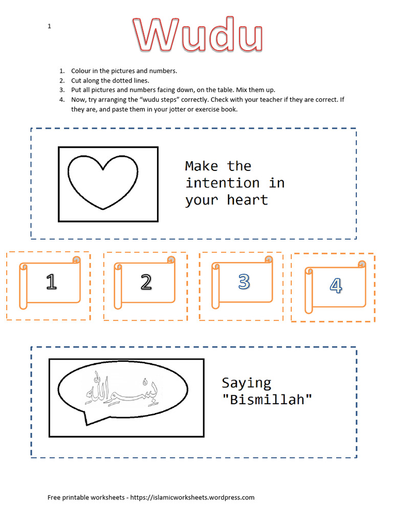 Wudu Steps Version 2 PDF Version | PDF