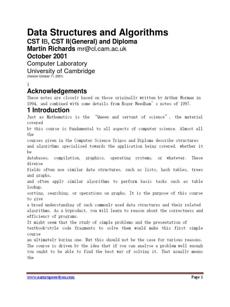 Data Structures And Algorithms Array Data Structure Data Type