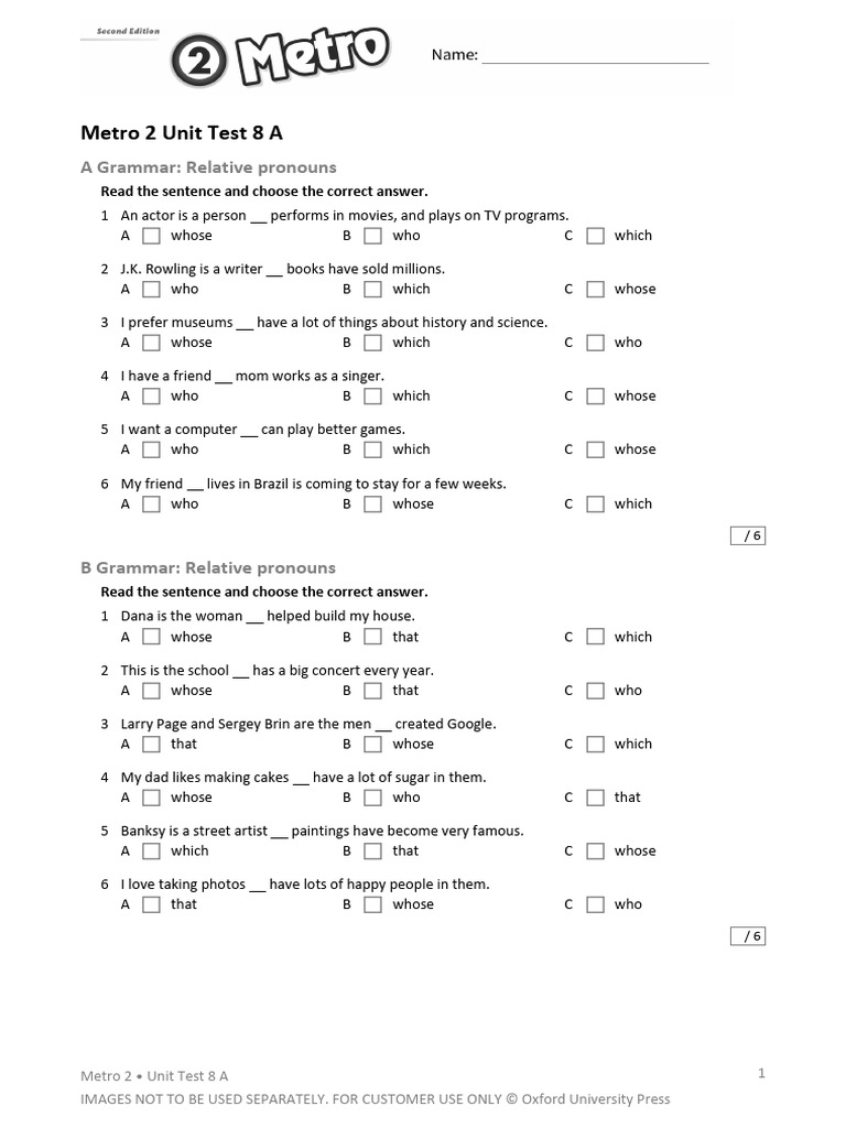 Metro 2 Unit 8a-300dpi Removed | PDF