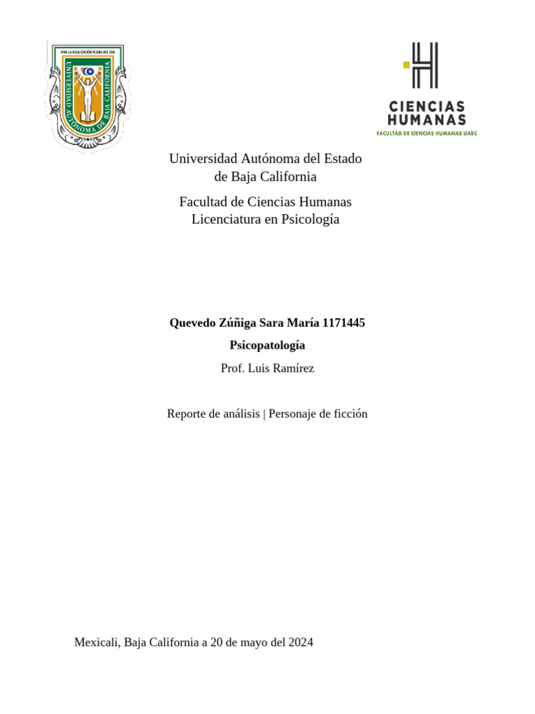 Analisis de Personaje - Quevedo Zúñiga | PDF