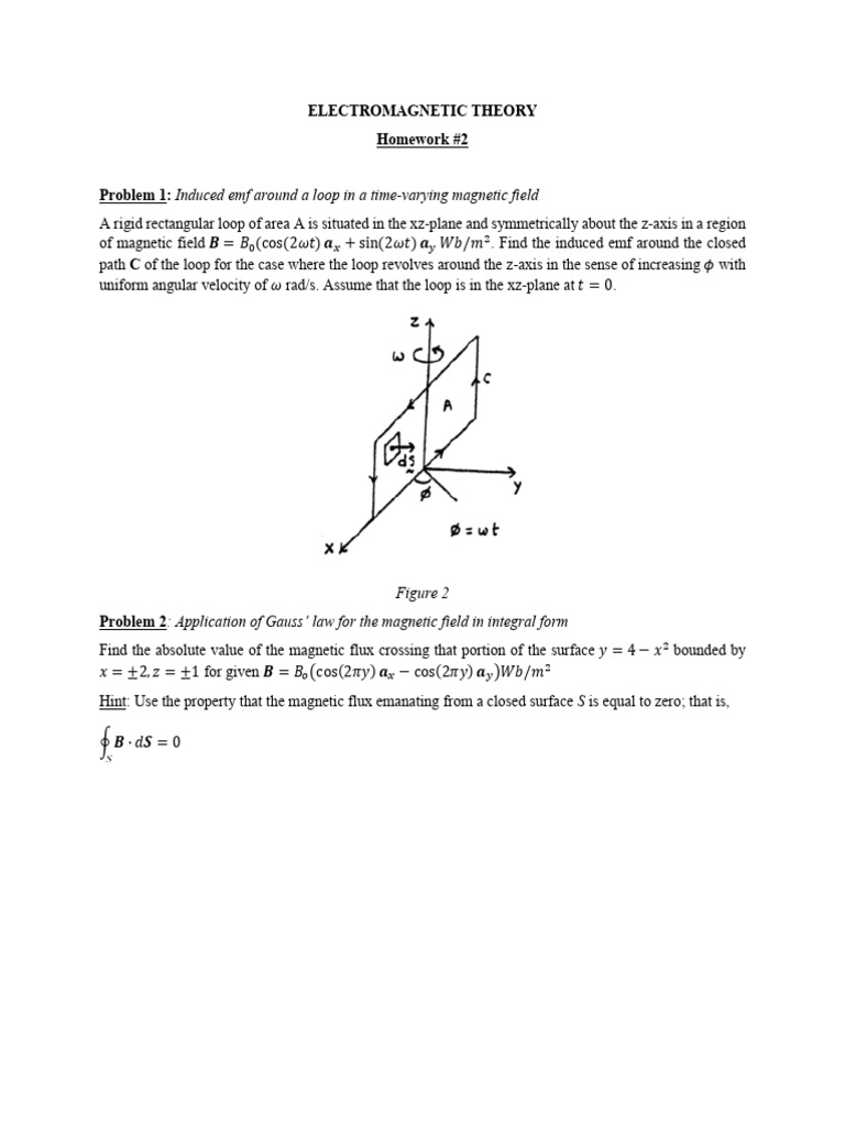 Induced Emf Around A Loop in A Time-Varying Magnetic Field ...